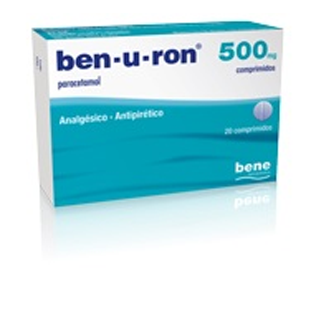 Ben-U-Ron 500 mg 20 Comprimidos | Farmácia de Nogueira